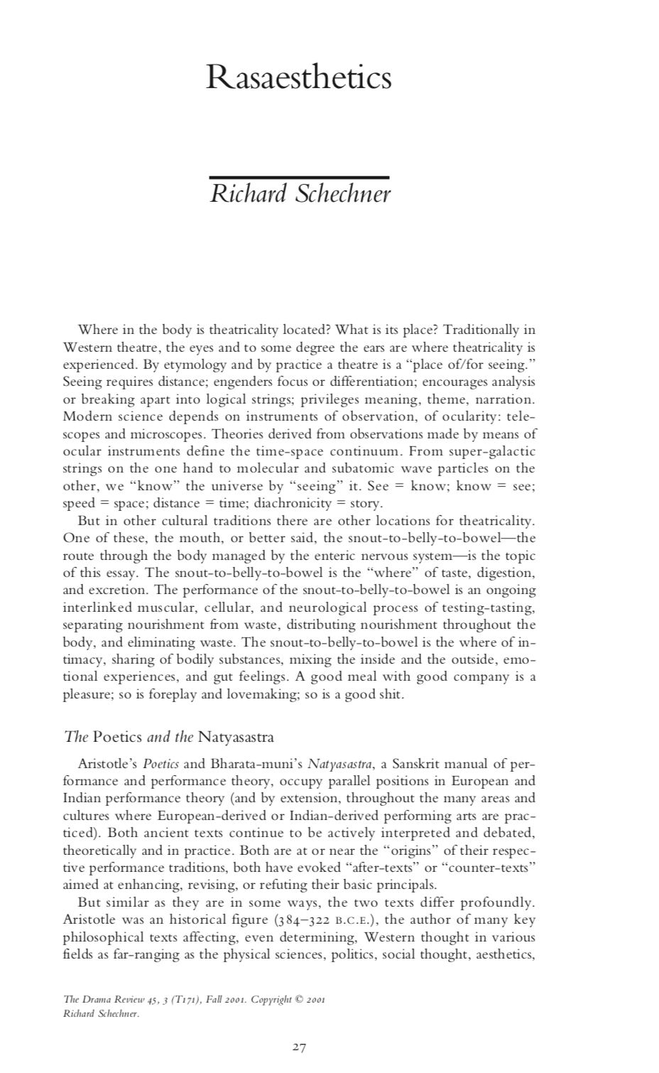 Food and rasa-aesthetics - Appetite